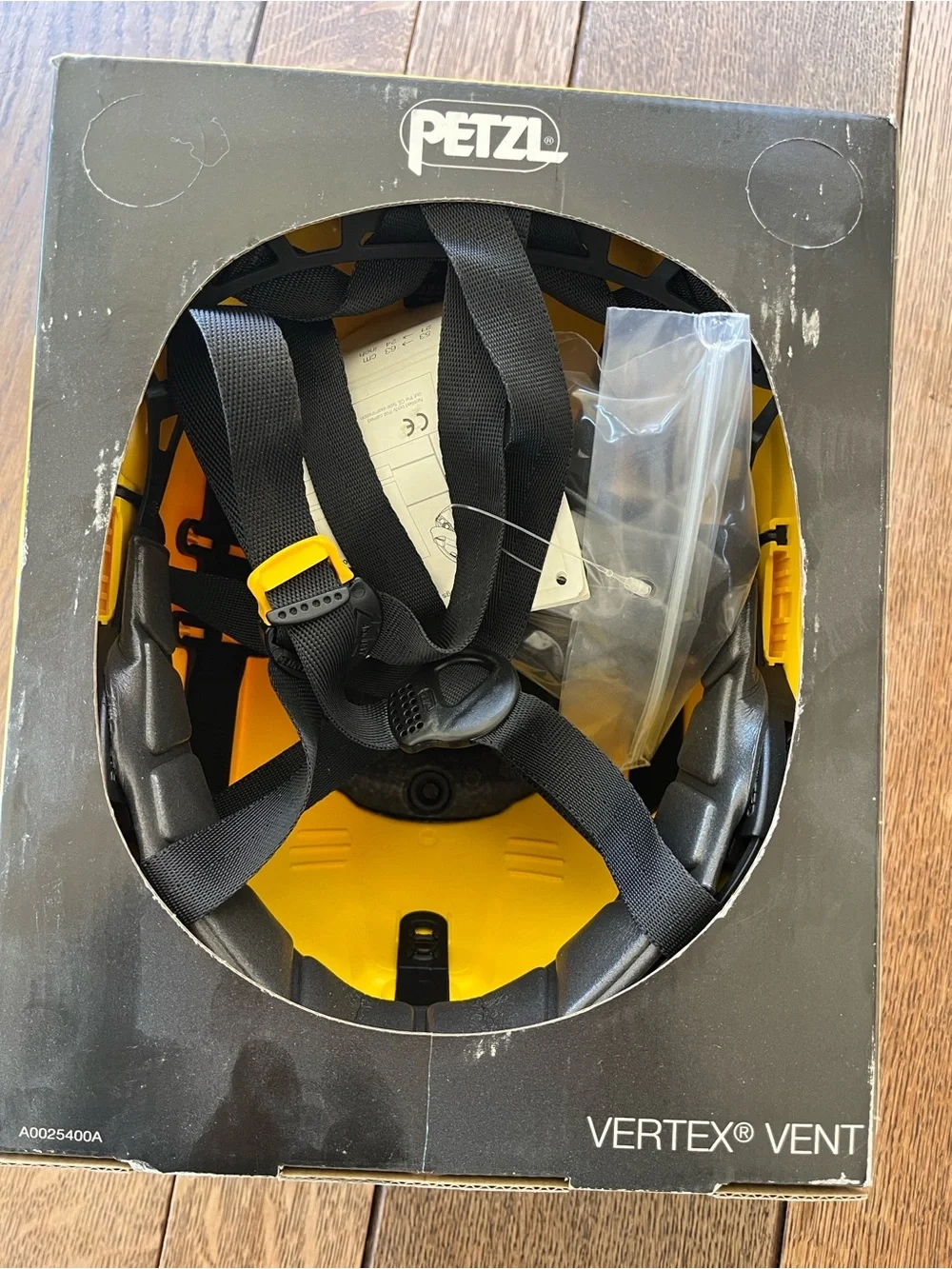 Petzl | Accessories | Petzl Yellow Safetyclimbing Helmet With Black ...